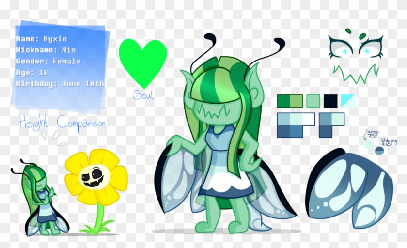 Nyxie Reference [undertale Oc] By Blue-rainfall - Cartoon - Free ...